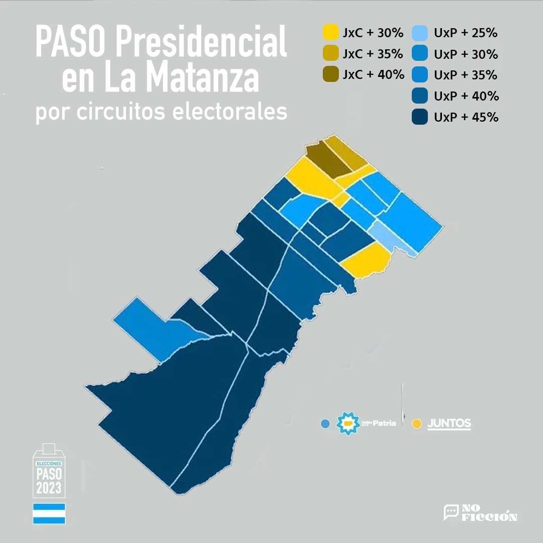 Mapa localidad por localidad: Cómo votó La Matanza en cada circuito ...